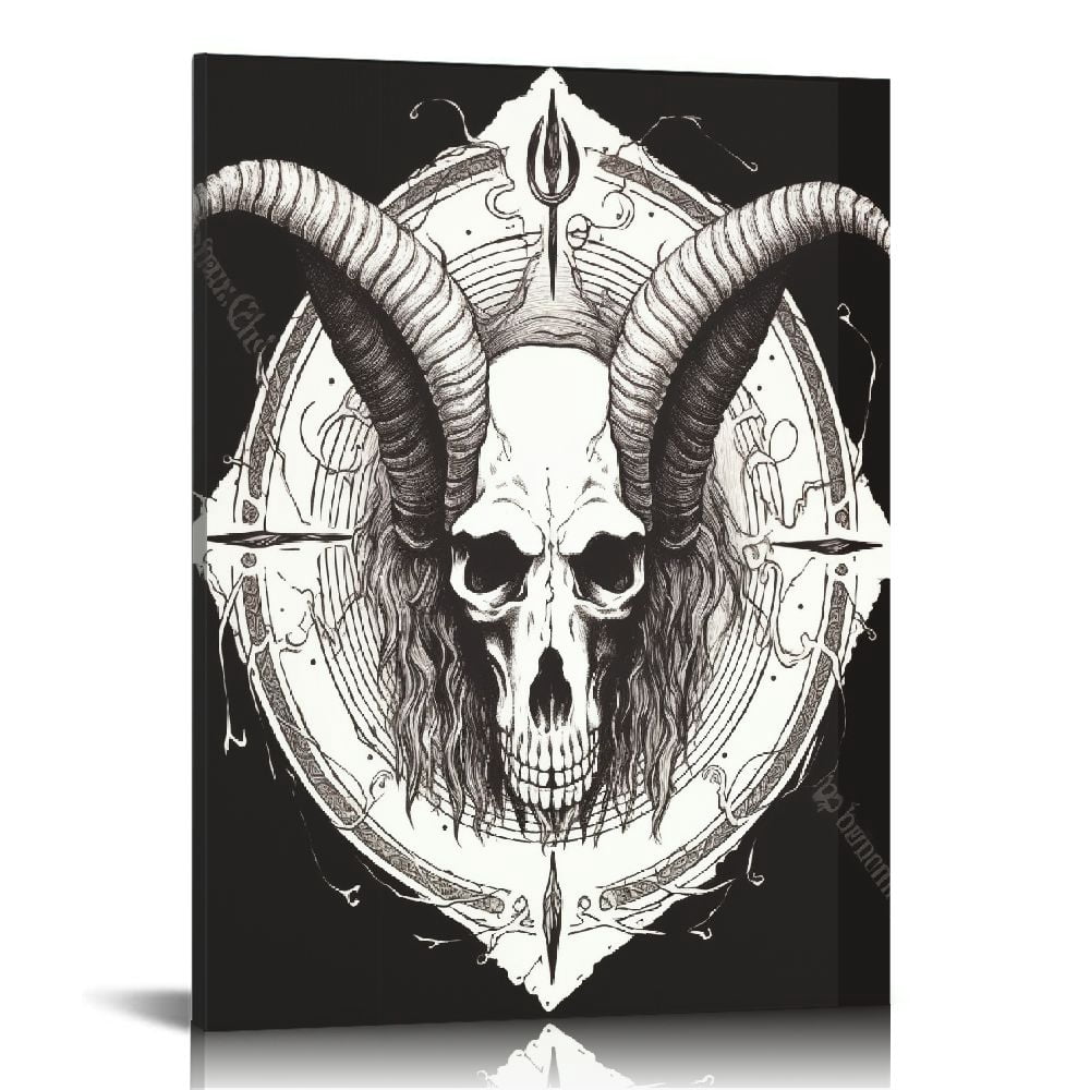 PIKWEEK Black and White Occult Prints - Glossy Dark Academia Witch ...