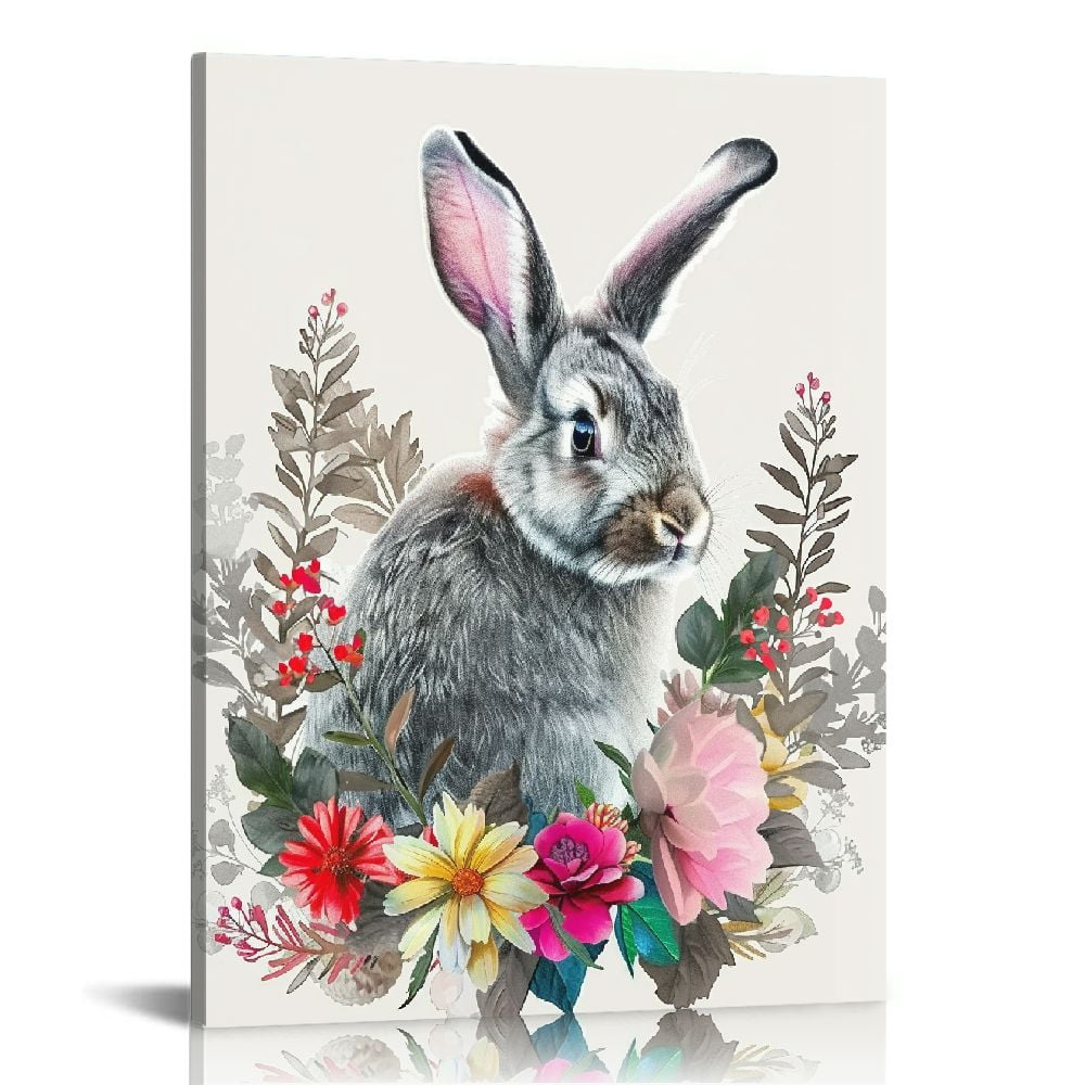 PIKWEEK Bunny Decor - Rabbit Decor - Baby Room Decor - Nursery Wall ...