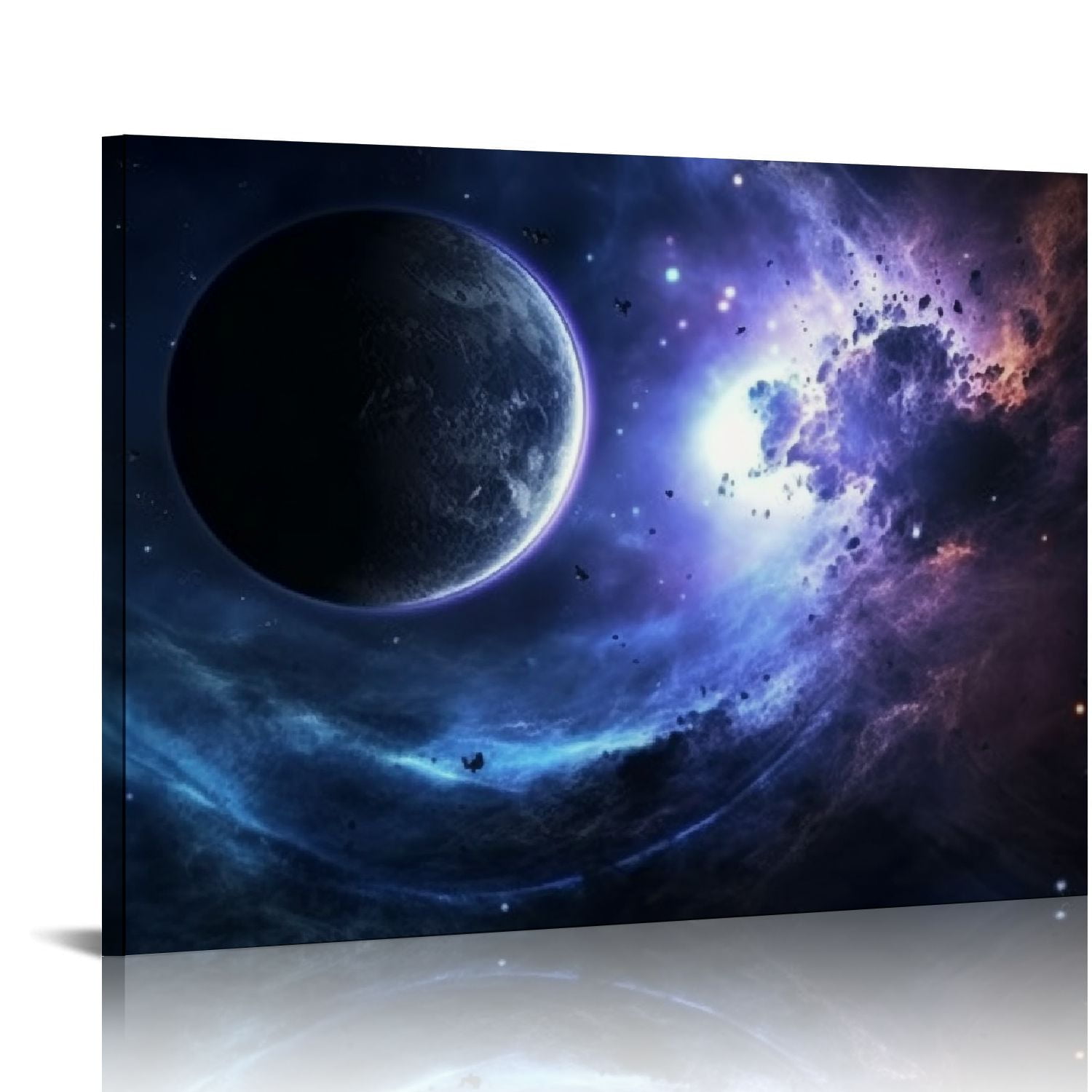 PIKWEEK Canvas Galaxy Wall Art Universe Space Pictures Milky Way ...