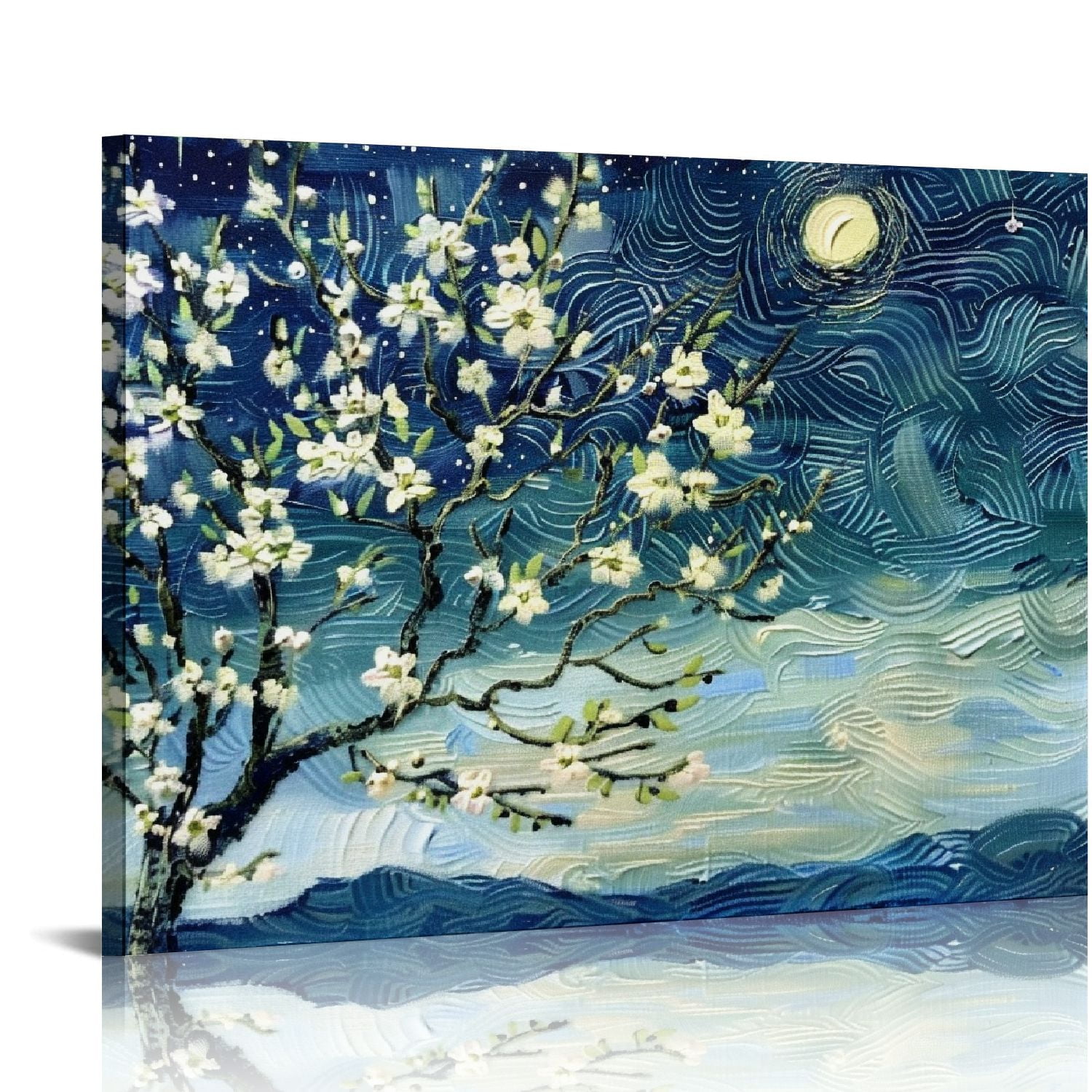 PIKWEEK Canvas Wall Art for Bedroom Flower Canvas Picture Floral Tree ...