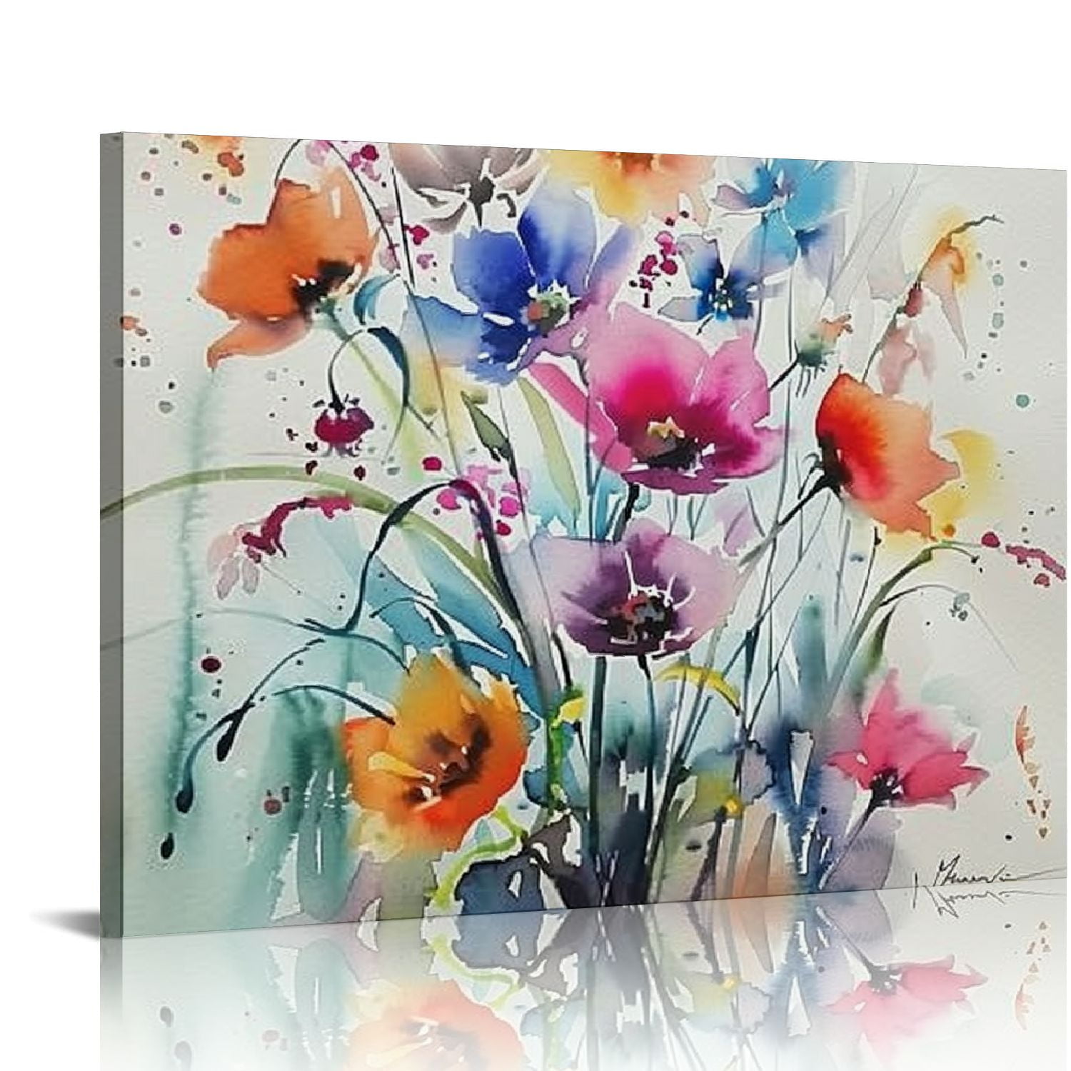 PIKWEEK DFAIUY Floral Botanical Canvas Wall Art Vintage Plant Flower ... PIKWEEK DFAIUY Floral Botanical Canvas Wall Art Vintage Plant Flower ...