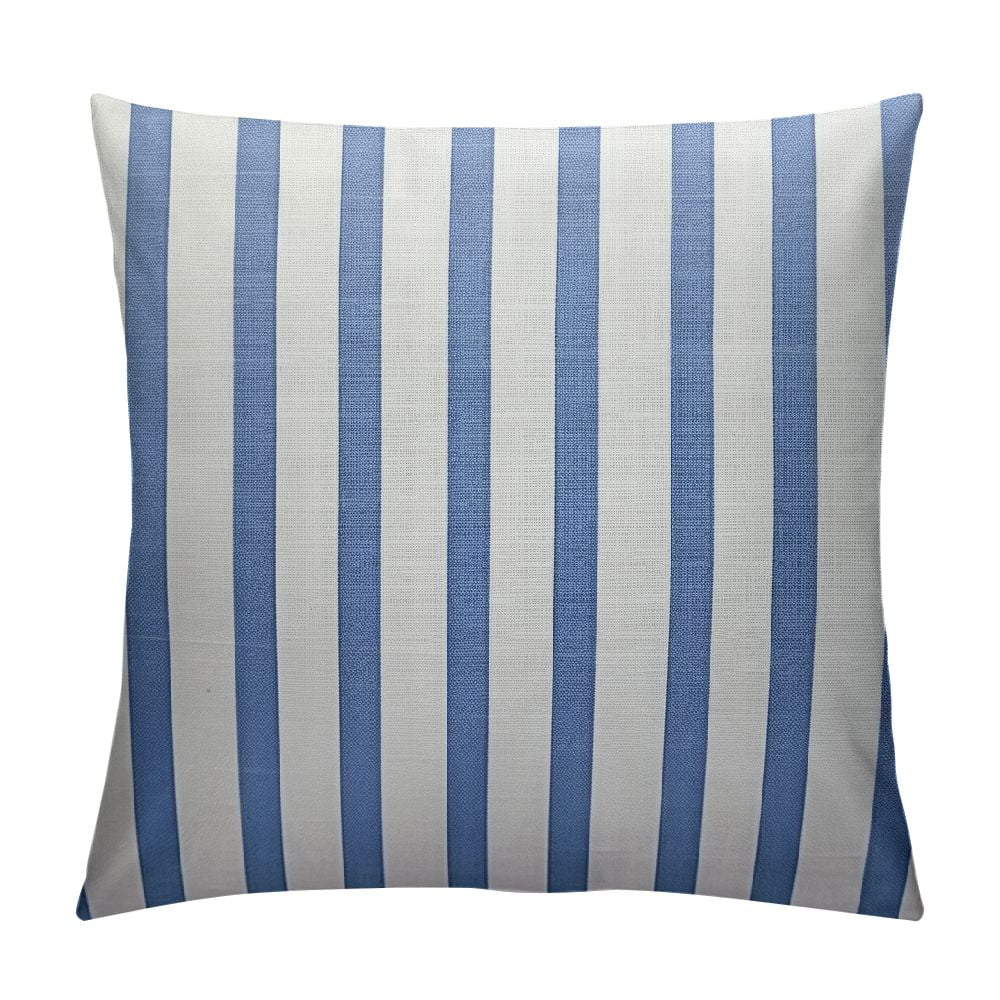 Wuche Decorative Farmhouse Throw Pillow Case, Cream/Off-White with Blue ...