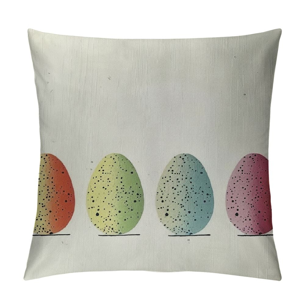 PIKWEEK Easter Bunny Egg Lumbar Throw Pillow Cover, Rabbit Spring ...