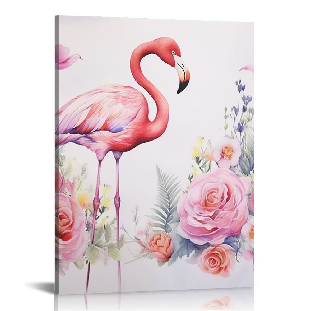 PIKWEEK Flamingo Bathroom Decor Wall Art Flamingo Wall Decor Flamingo ...