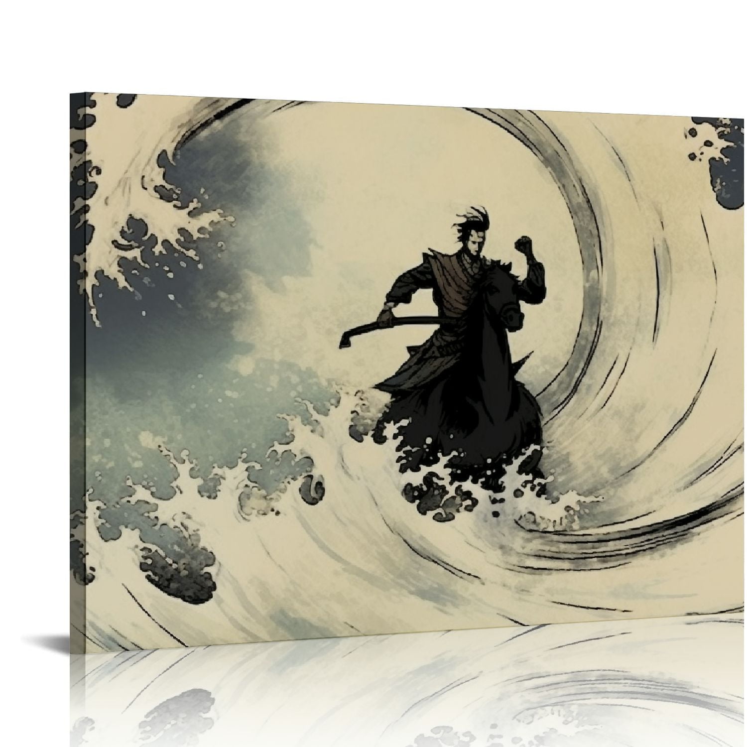 PIKWEEK Framed I Am The Storm Wall Art, Confidence, Sea, , Quotes ...