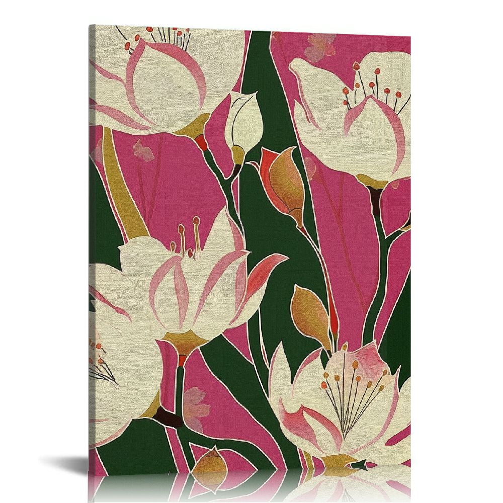 PIKWEEK Framed Wall Art, Abstract Henri Matisse Canvas Wall Art, Wood ...