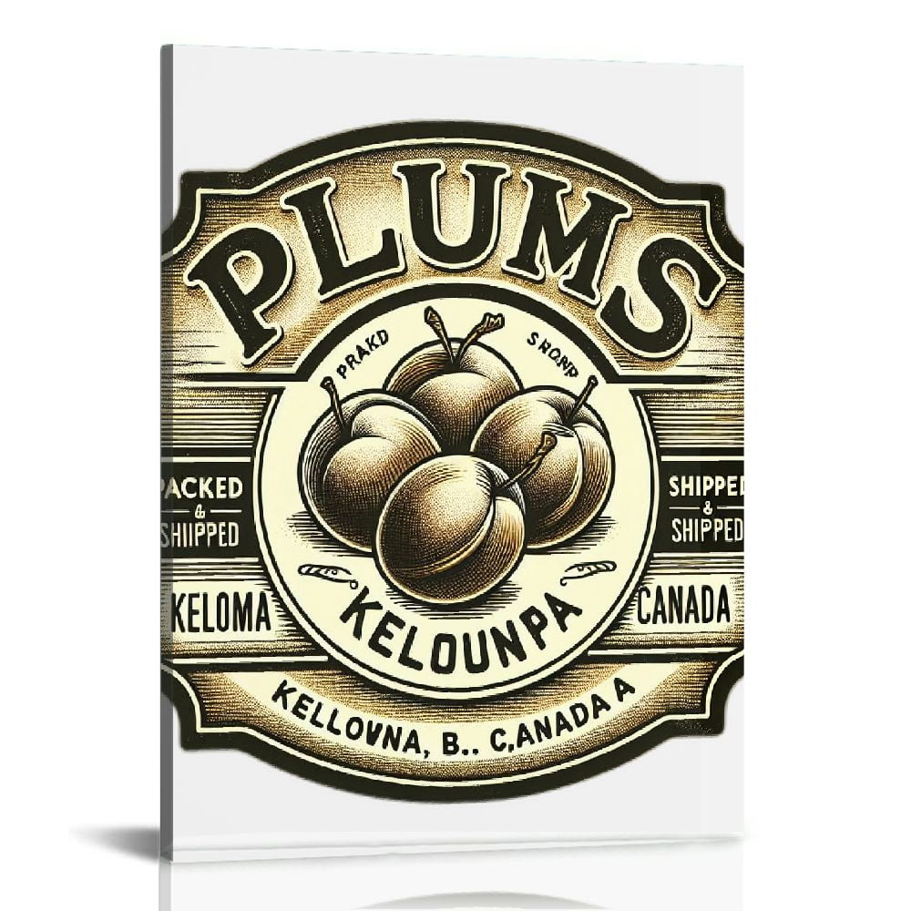 PIKWEEK Fruits Wall Art for Kitchen Dining Room Decor Oranges Pears ...