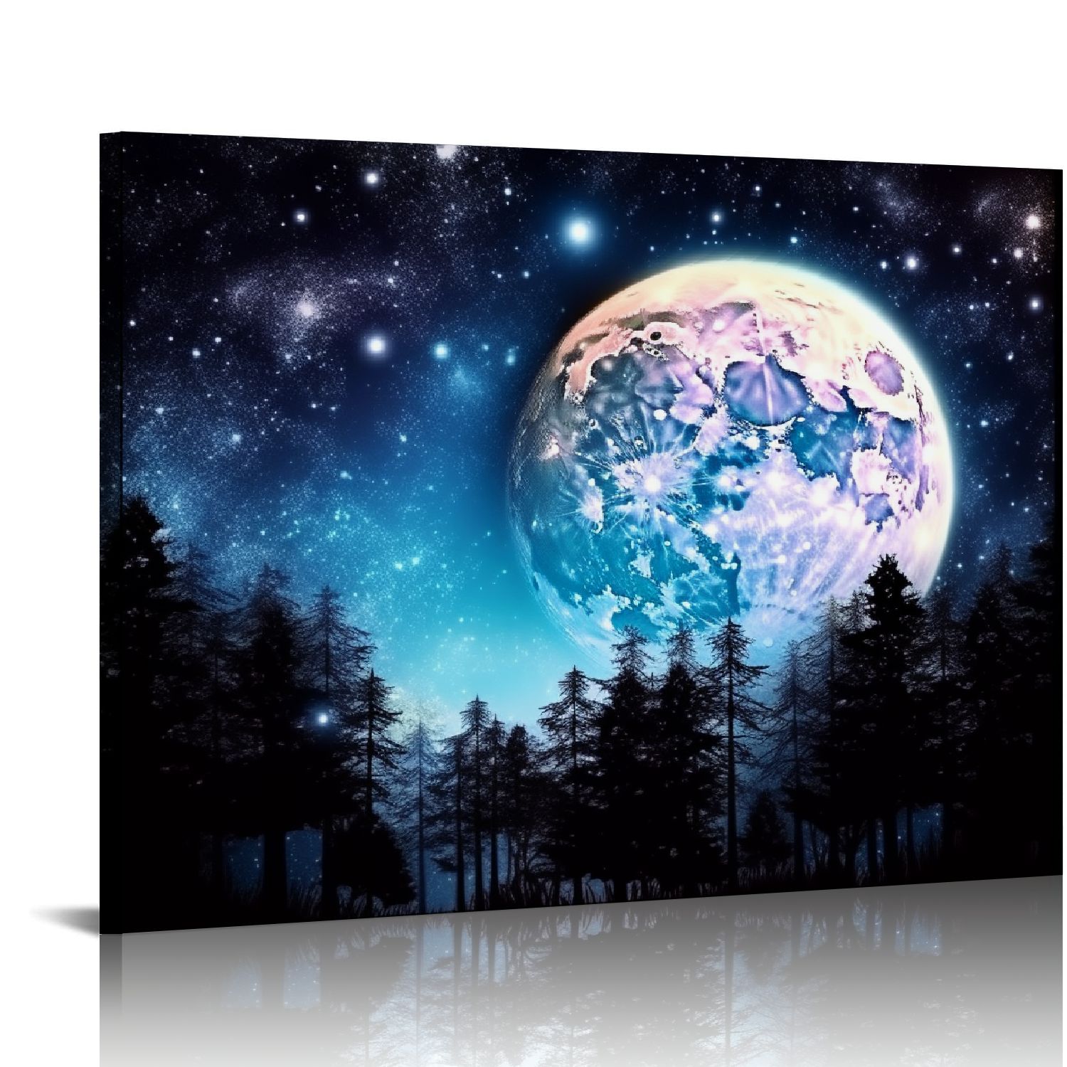 PIKWEEK Galaxy Wall Decor For Boys Room Canvas Wall Art Colorful Nebula PIKWEEK Galaxy Wall Decor For Boys Room Canvas Wall Art Colorful Nebula
