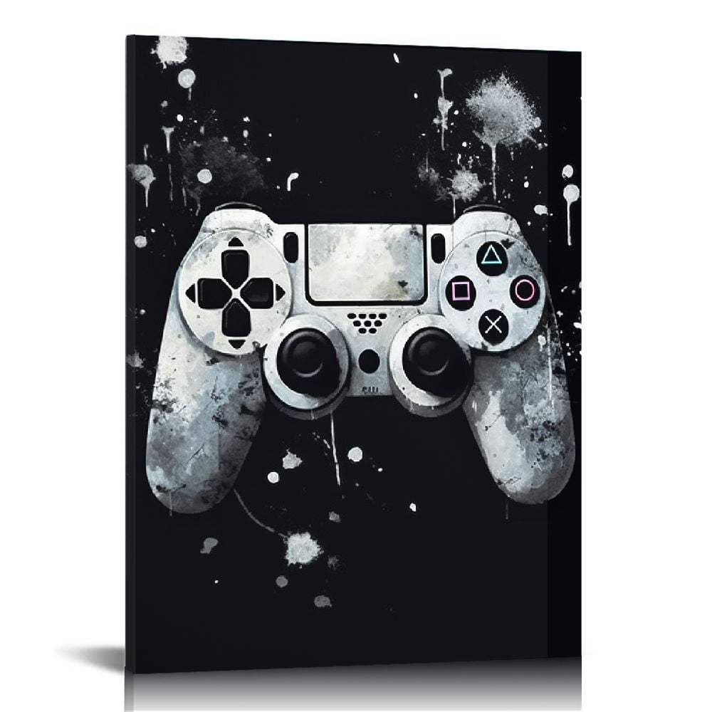 PIKWEEK Gaming Room Decor Canvas Painting Video Game Themed Gaming ...