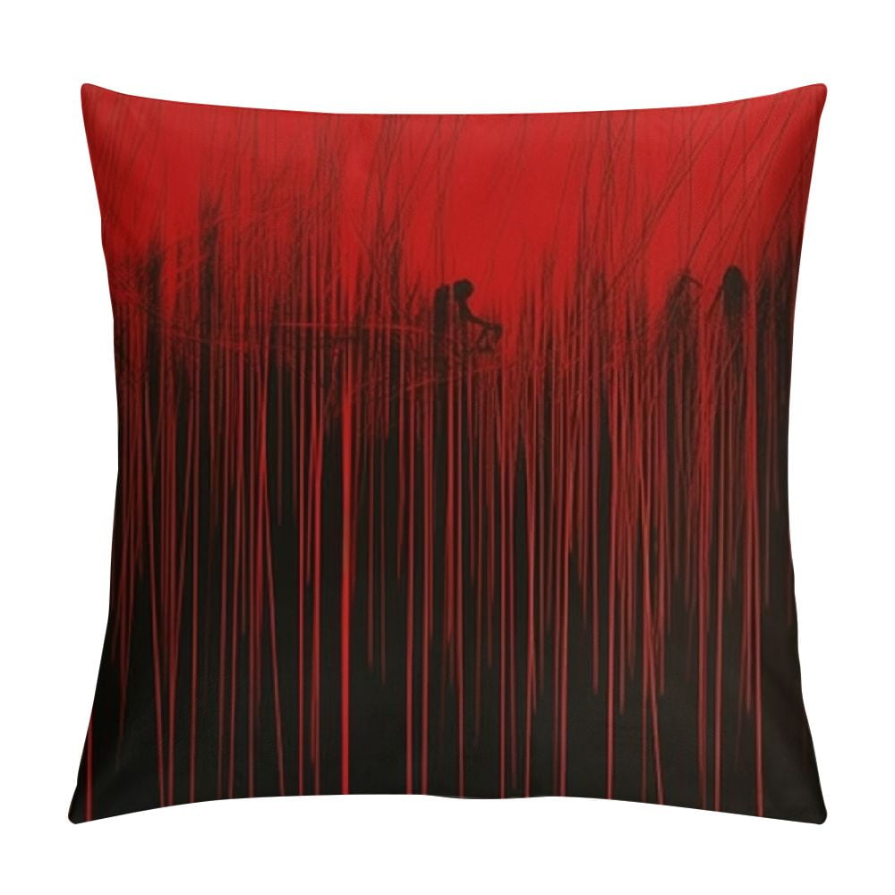 PIKWEEK Geometric Abstract Ombre Decorative Throw Pillow Covers, Soft ...