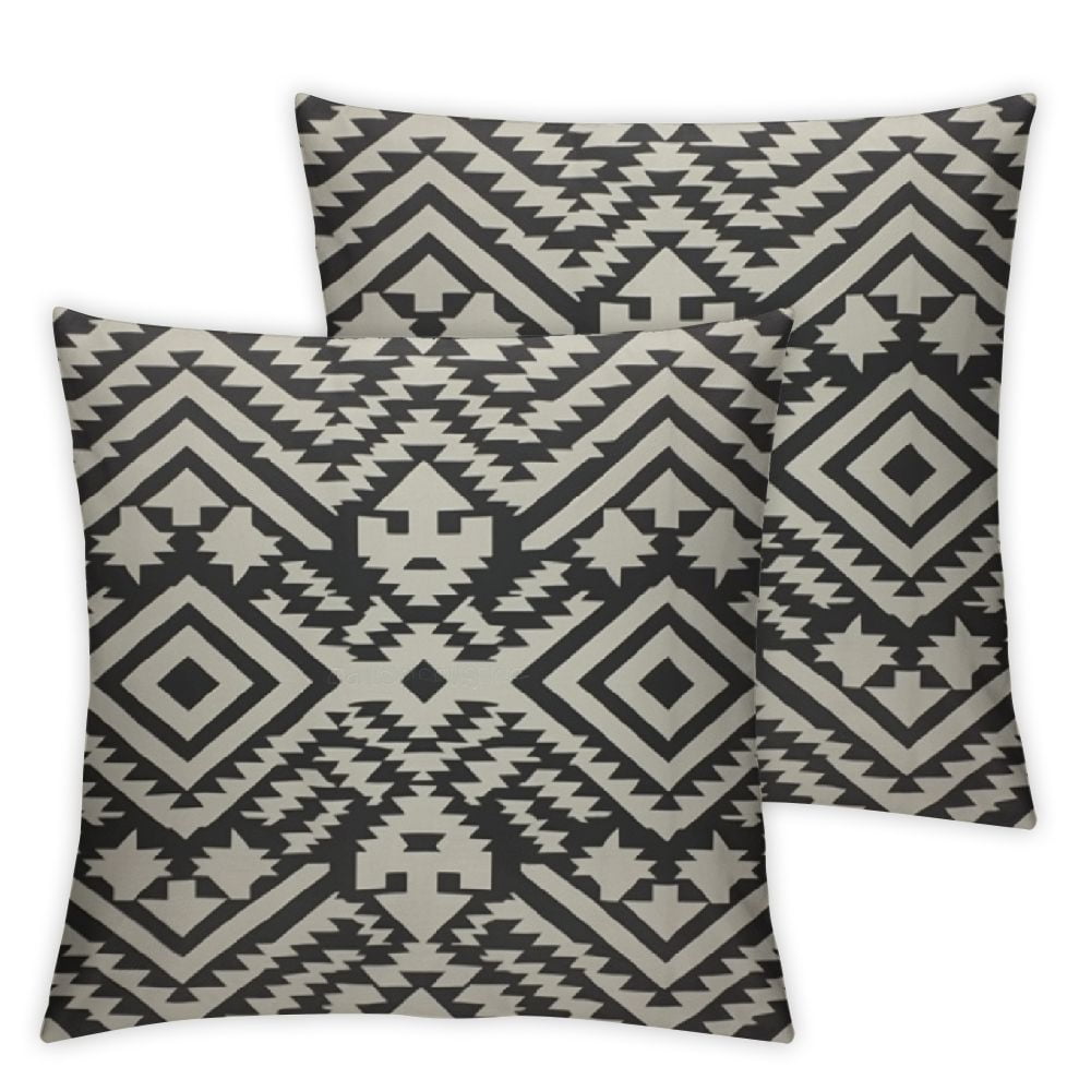 PIKWEEK Geometric Ethnic American Design Throw Pillow Cover African ...
