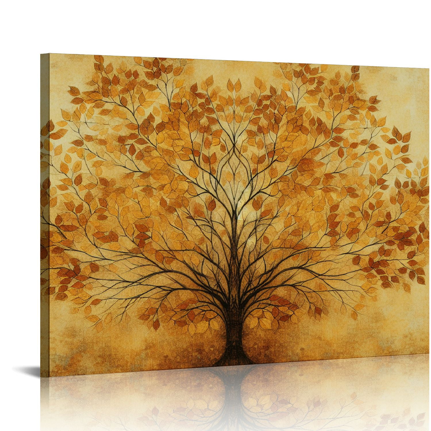 PIKWEEK Gold Tree of Life Canvas Wall Art for Bedroom with Pictures for ...