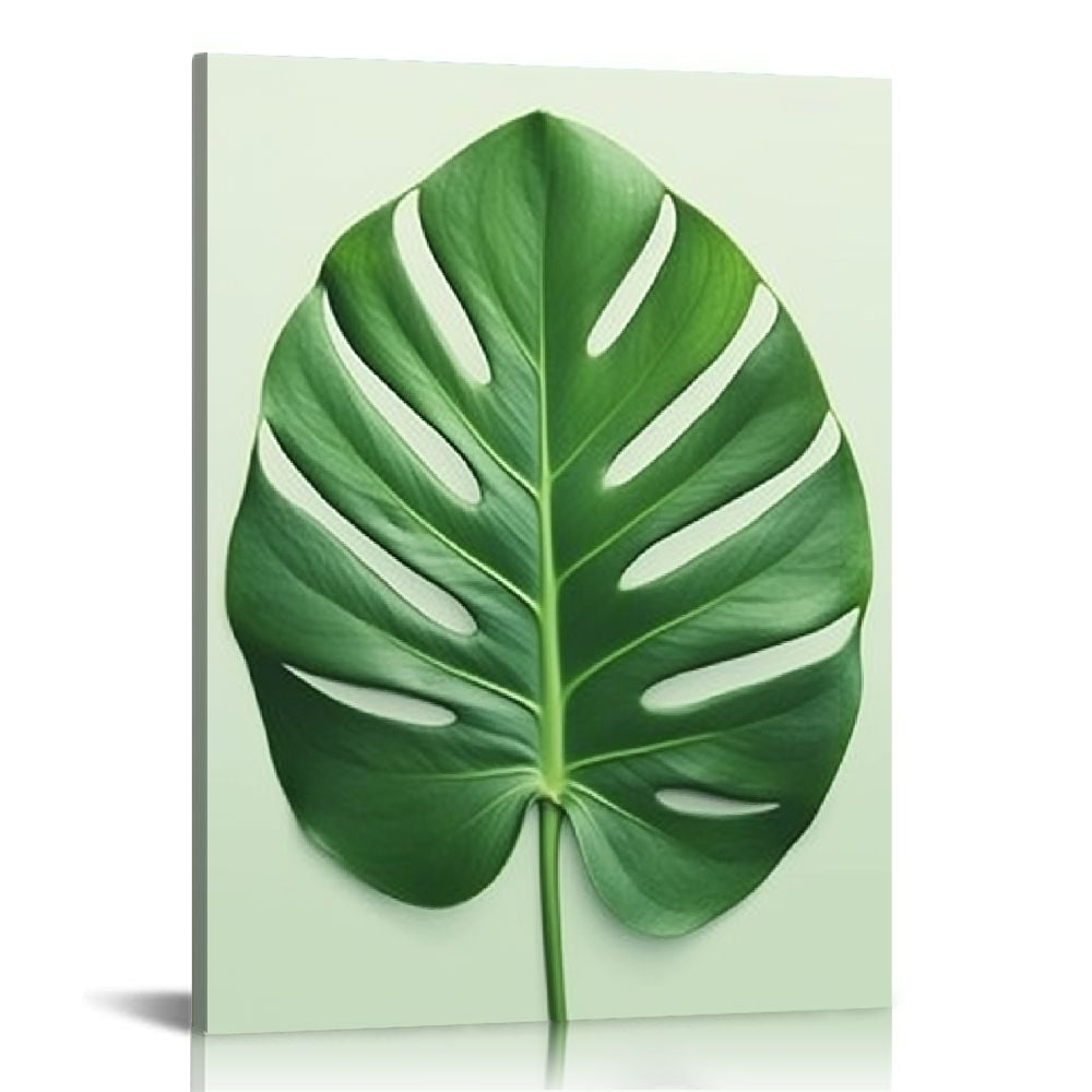 PIKWEEK Green Decor Plant Wall Art - Botanical Poster Minimalist ...