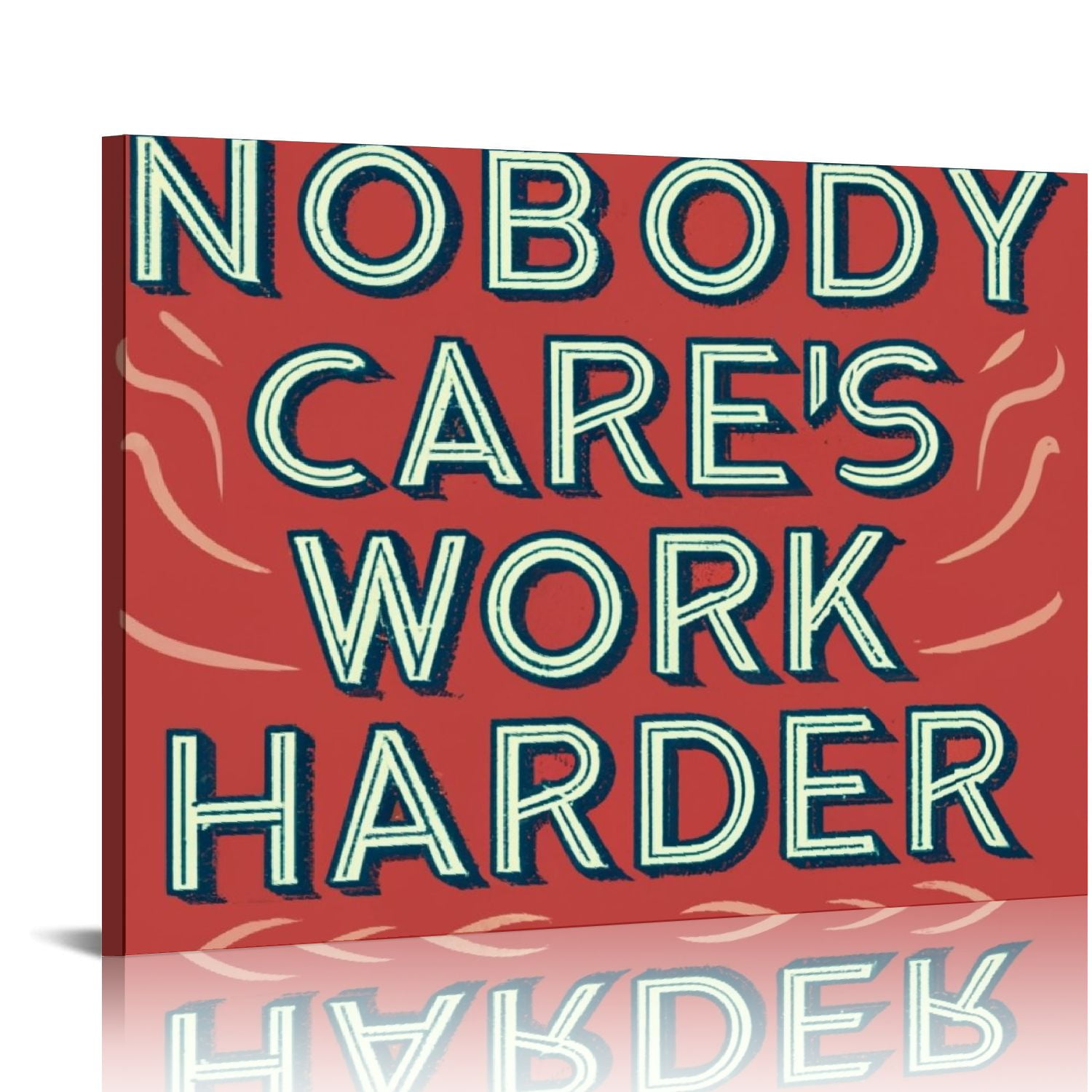 PIKWEEK Gym Posters For Home Gym Nobody Cares Work Harder Gym Tin Sign ...