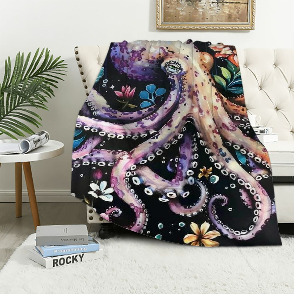 PIKWEEK Ladies Octopus Carpet Men Octopus Decoration A Gift for Octopus ...