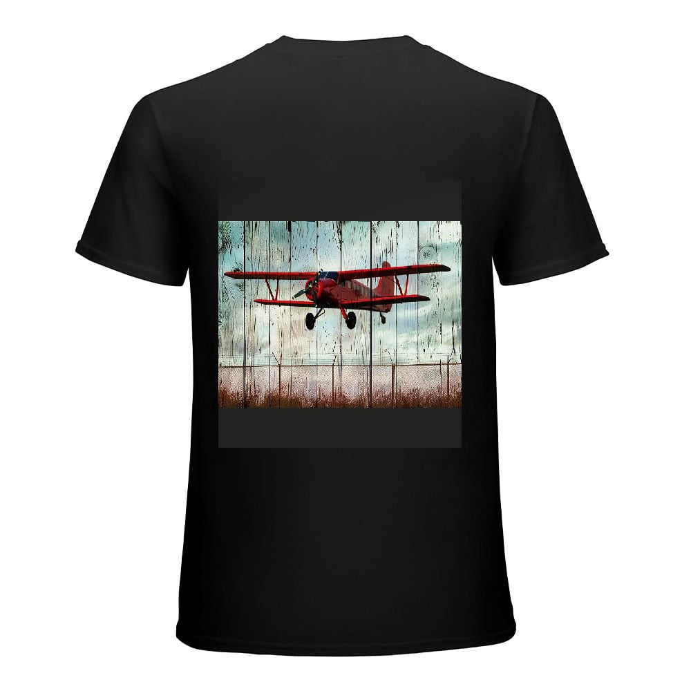 Wuche Large retro aircraft propeller engine aircraft red wall art ...