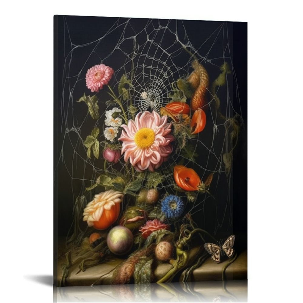 PIKWEEK Moody Decor Vintage Botanical Floral Canvas Wall Art, Victorian ... PIKWEEK Moody Decor Vintage Botanical Floral Canvas Wall Art, Victorian ...
