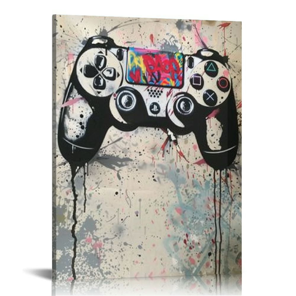PIKWEEK Multi Panel Graffiti Canvas Wall Art - Graffiti Pop Street Art ...