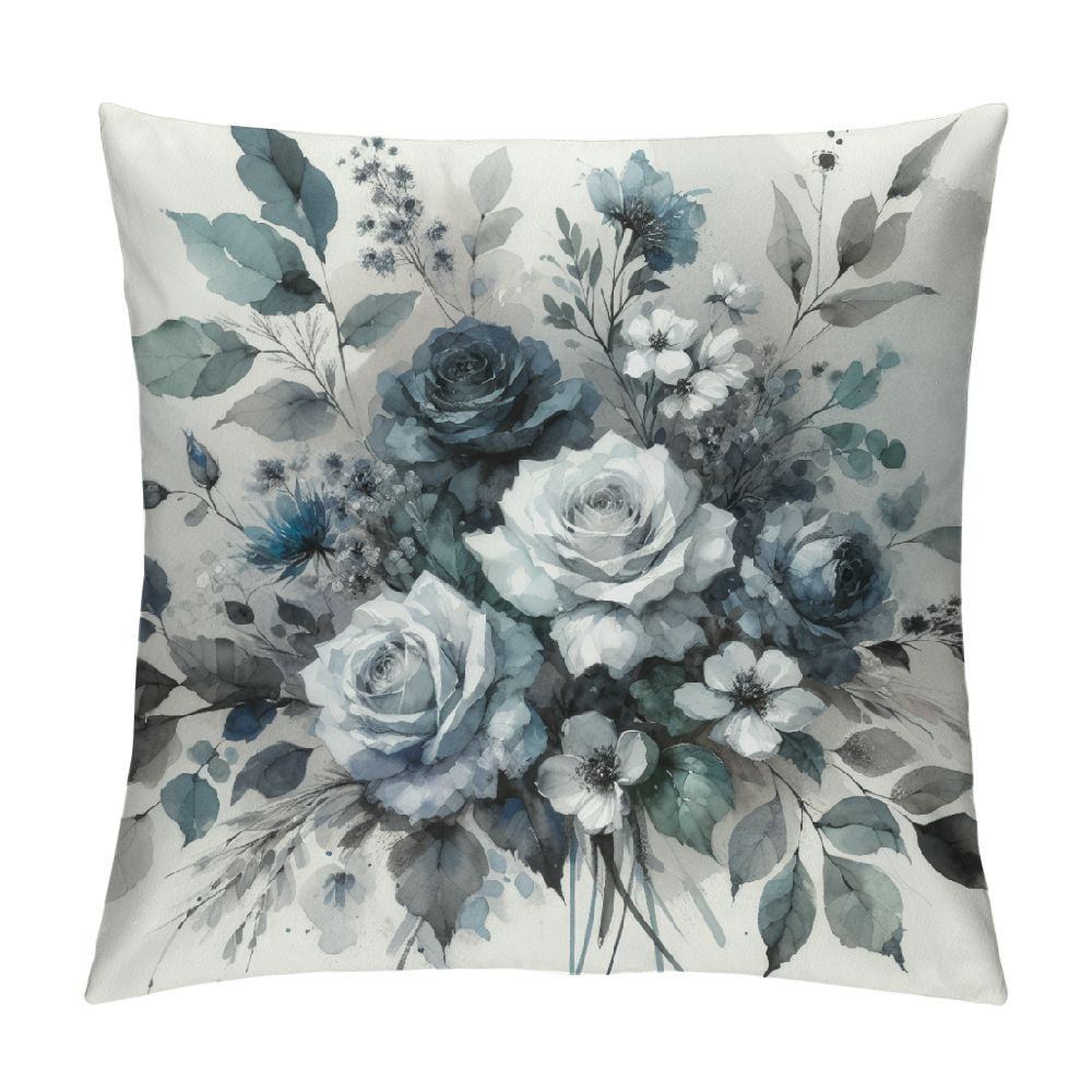 Wuche Navy Blue Pillow Covers 18X18 Inch Decorative Pillows Covers Boho ...