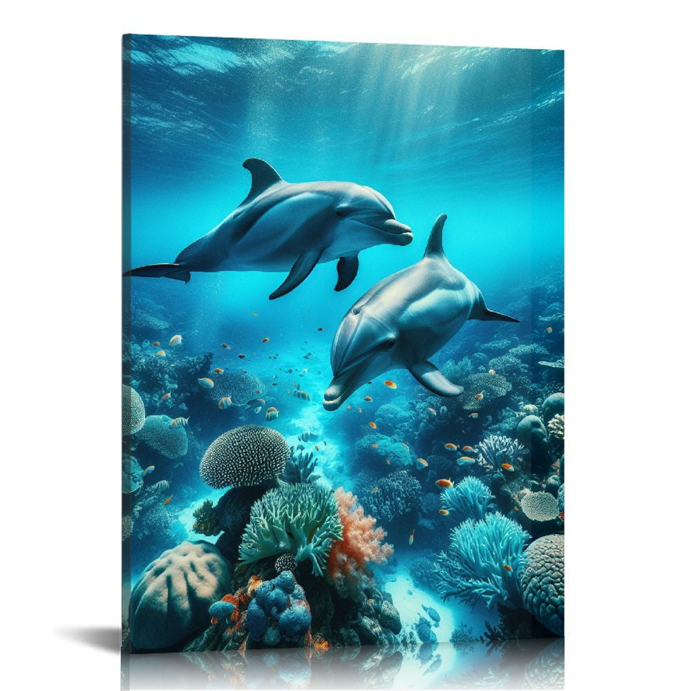 Wuche Ocean Aquatic Decor Wall Art Sea Turtle Starfish Seahorse ...