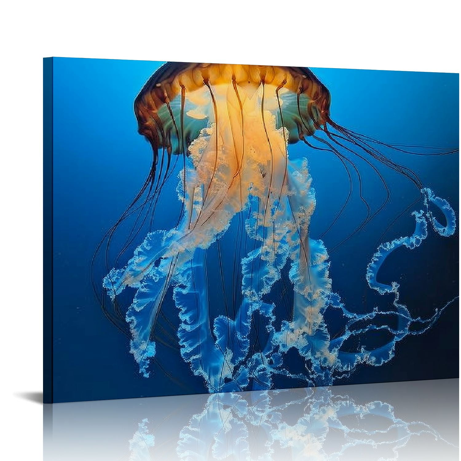 PIKWEEK Ocean Life Theme Canvas Prints Wall Art - Paintings for Living ...
