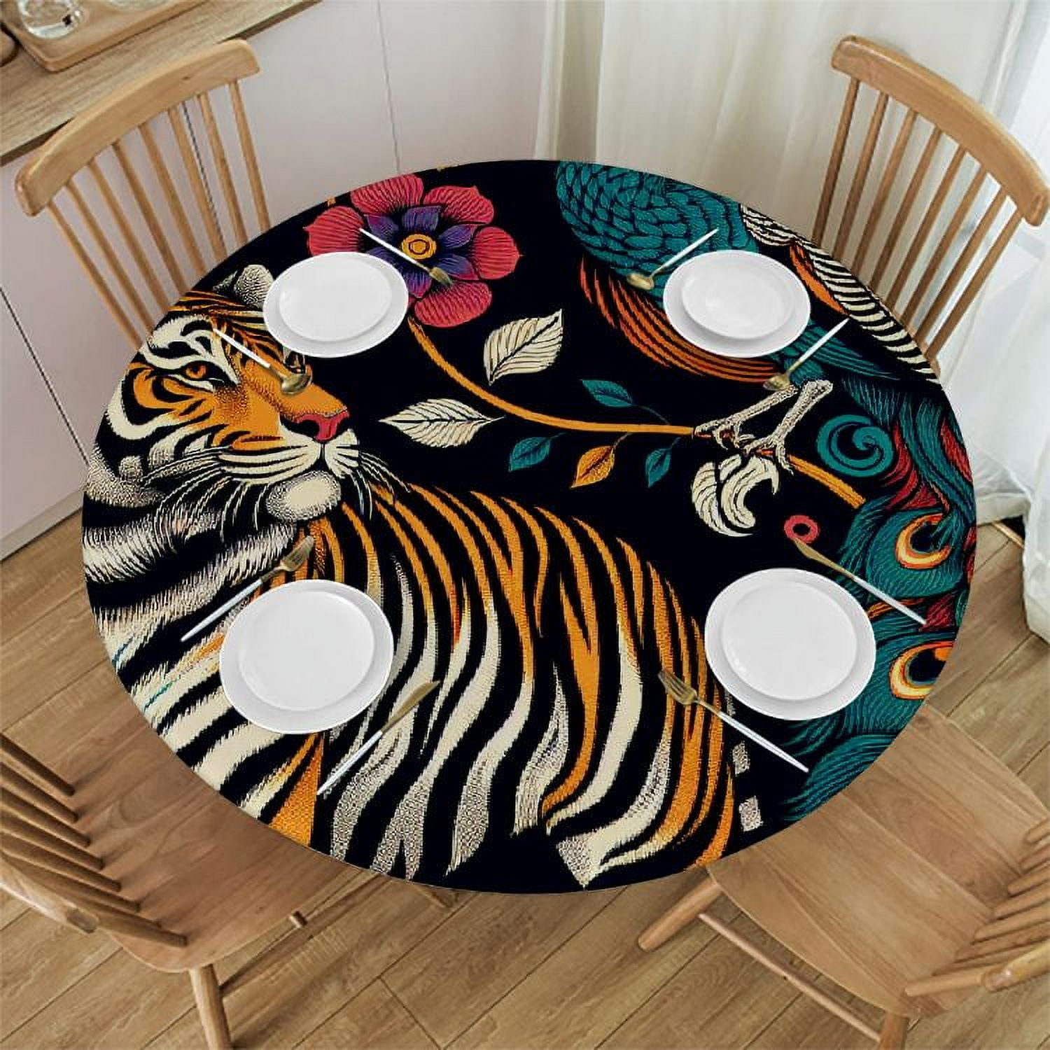 PIKWEEK Outdoor Picnic Camping and Indoor Kitchen Dining Party Tiger ...