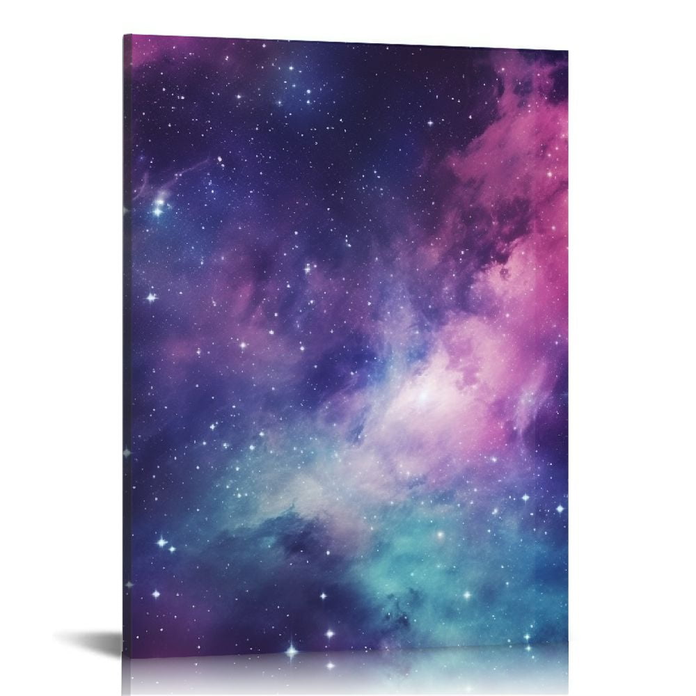 PIKWEEK Outer Space Wall Art Posters - Framed for Modern Home ...