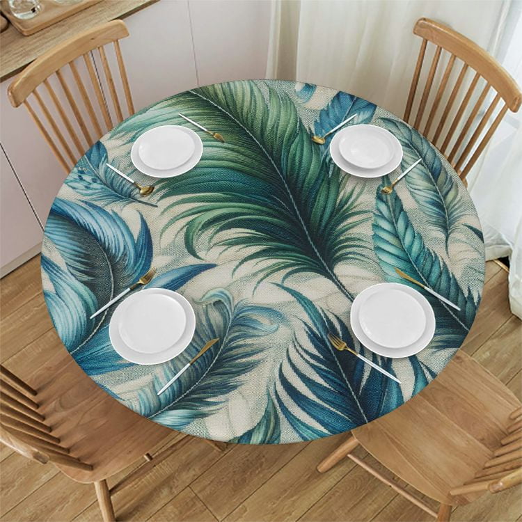 PIKWEEK Peacock Feather Watercolor Gradient Blue Beautiful Colors Green ...