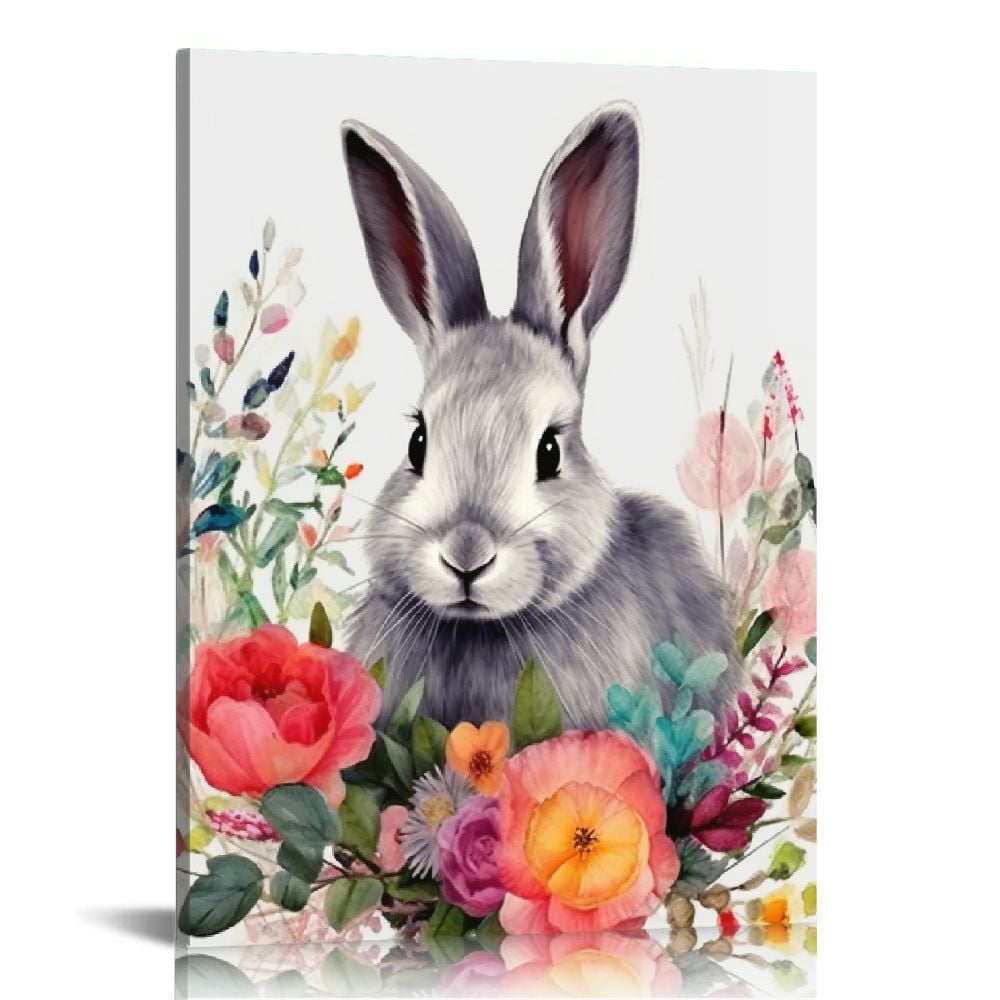 PIKWEEK Rabbit Decor Room Decor Nursery Wall Decor Little Girls Bedroom ...