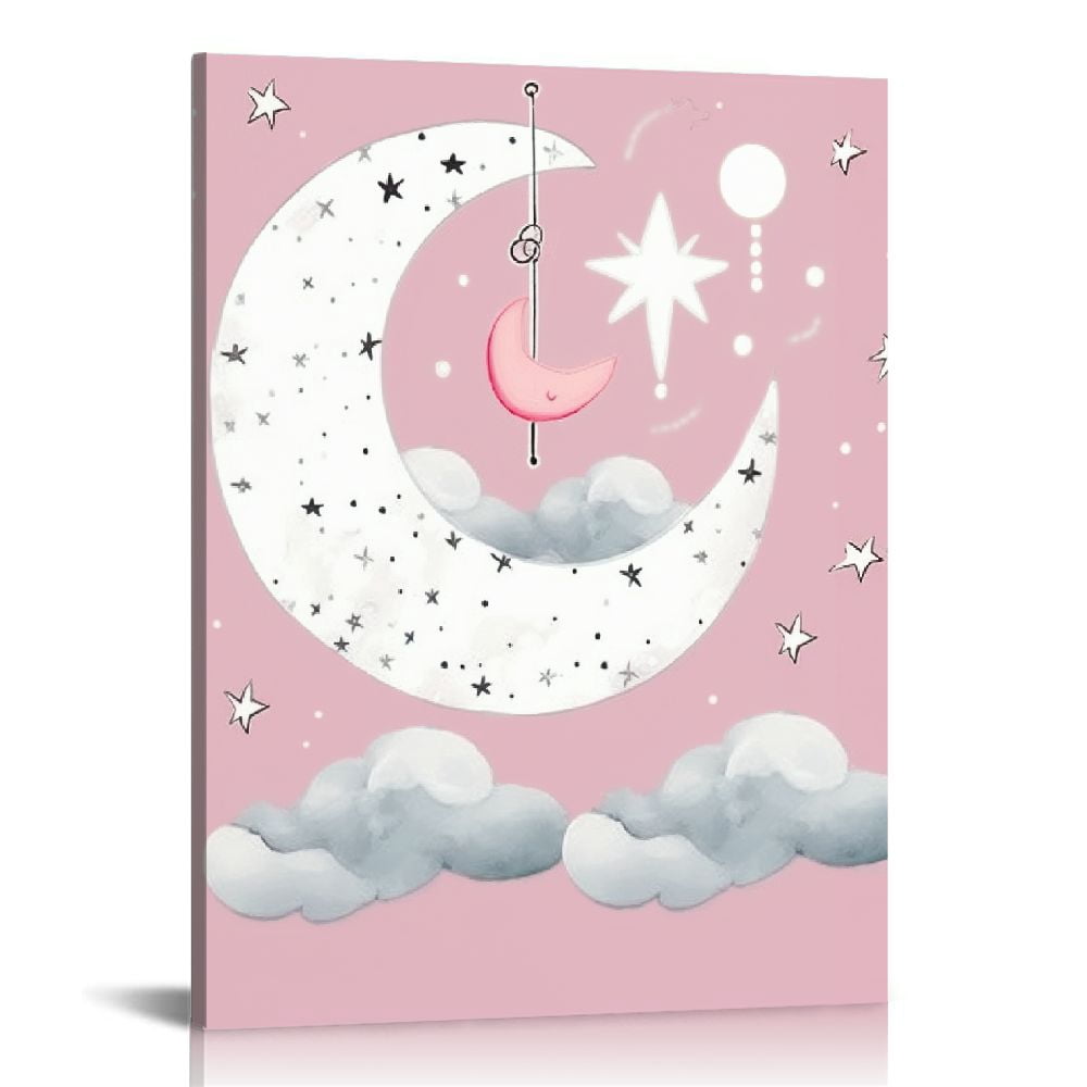 PIKWEEK Simplicity Islamic Poster Muslim Print Pink Baby Nursery Quotes ...