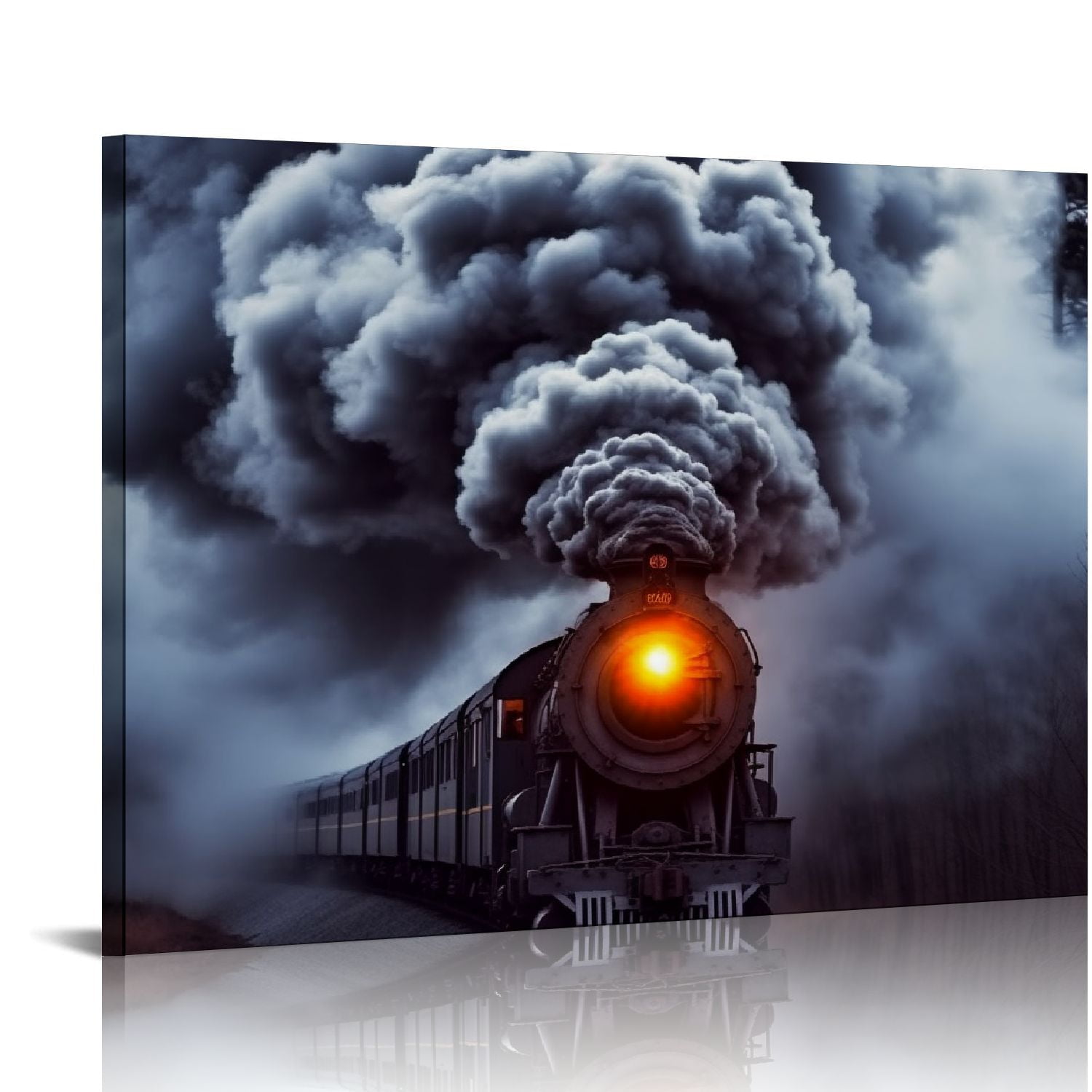 PIKWEEK Smokey Train Steam Train Roaming on The Tracks Home Decor ...