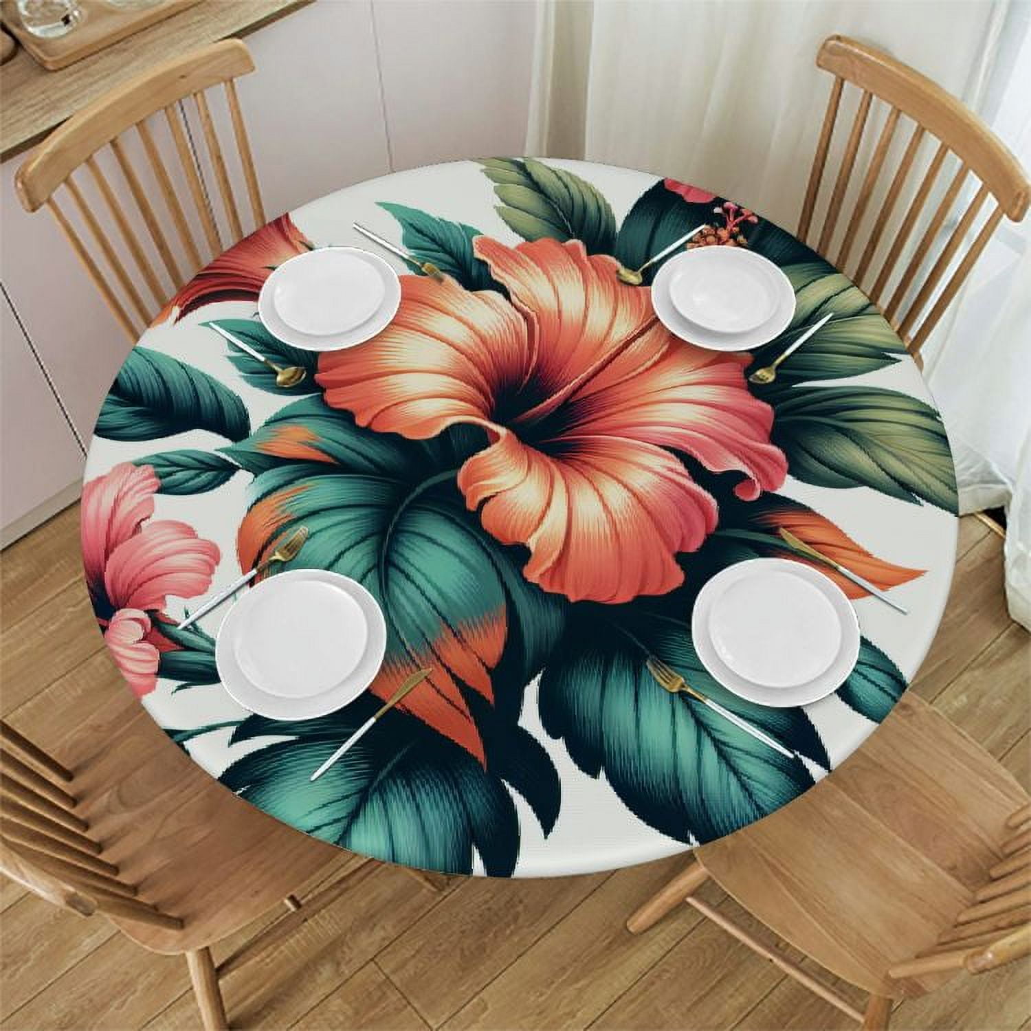 PIKWEEK Tablecloths Summer Tropical Leaves Monstera Palm Leaf Flower ...