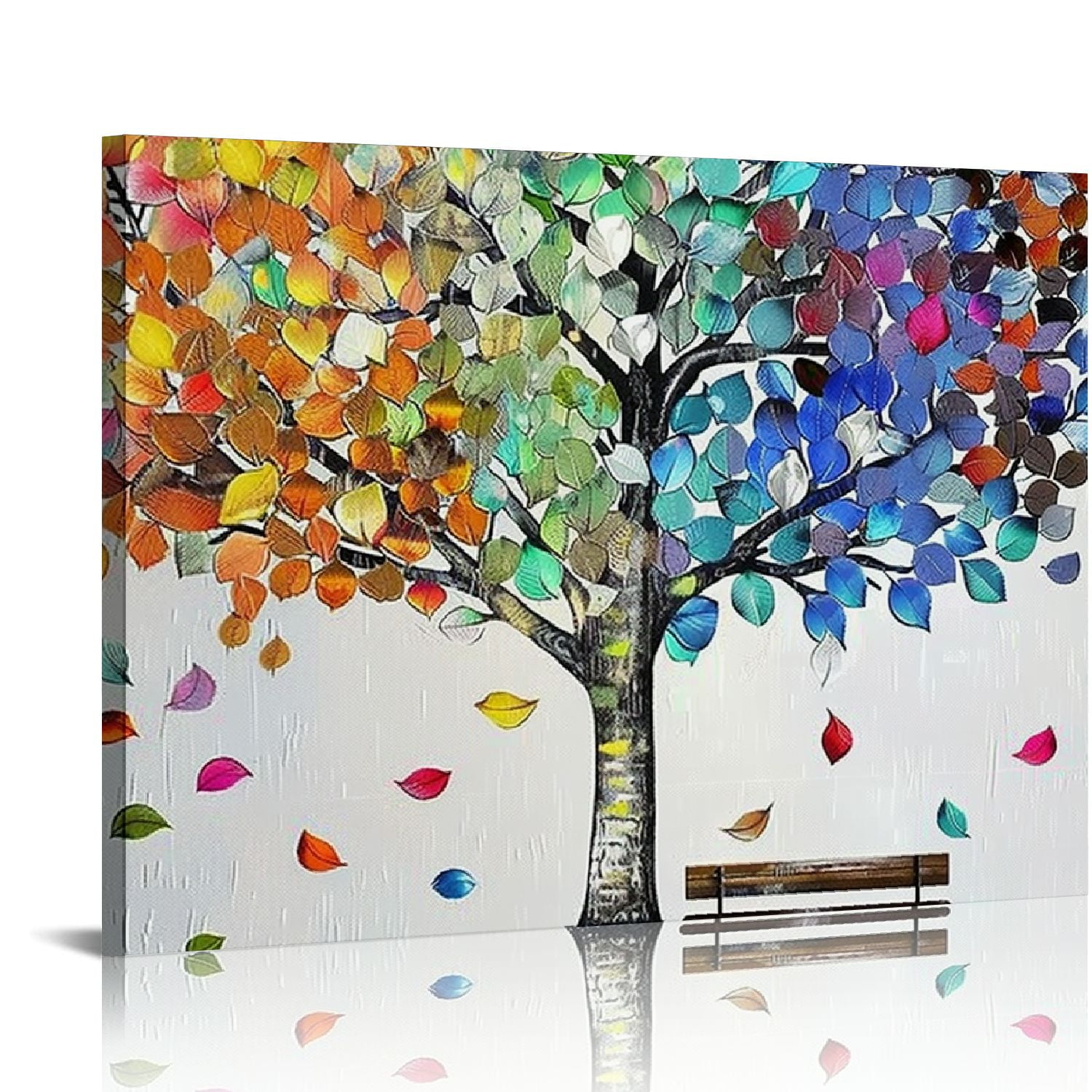 PIKWEEK Tree of Life Wall Art Abstract Colorful Tree Canvas Prints ...