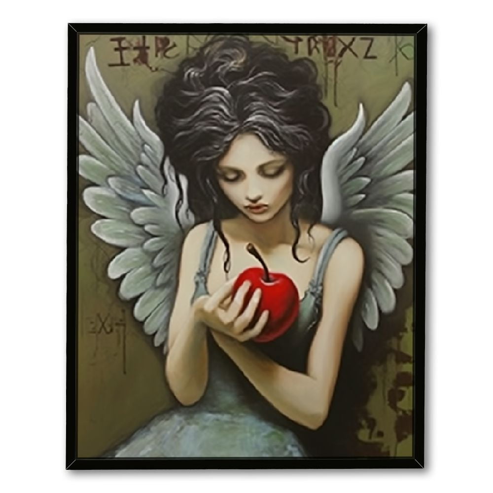 PIKWEEK Vintage Angel Wing Canvas Wall Art Girl Posters for Bedroom ...