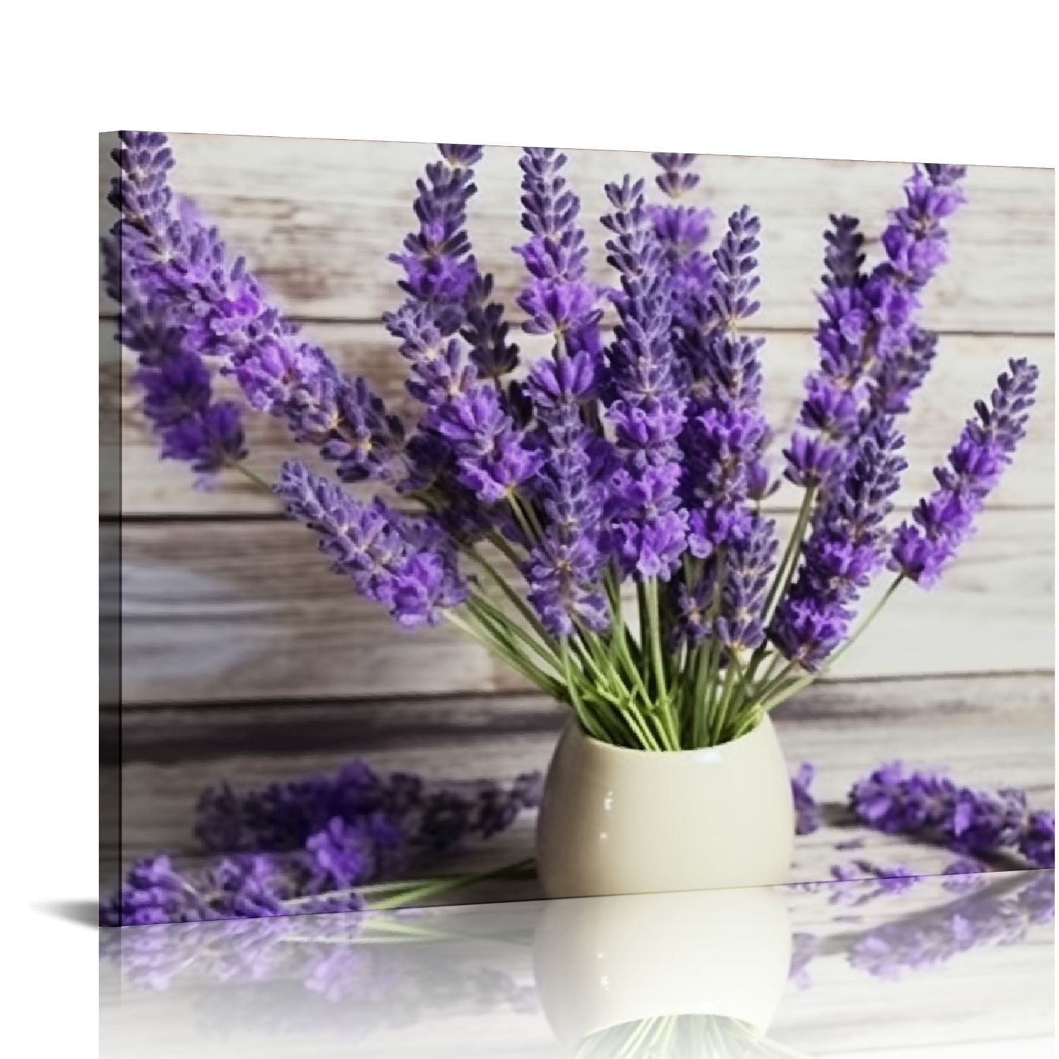 PIKWEEK Vintage Flower Wall Art Bathroom Purple Lavender Picture ... PIKWEEK Vintage Flower Wall Art Bathroom Purple Lavender Picture ...
