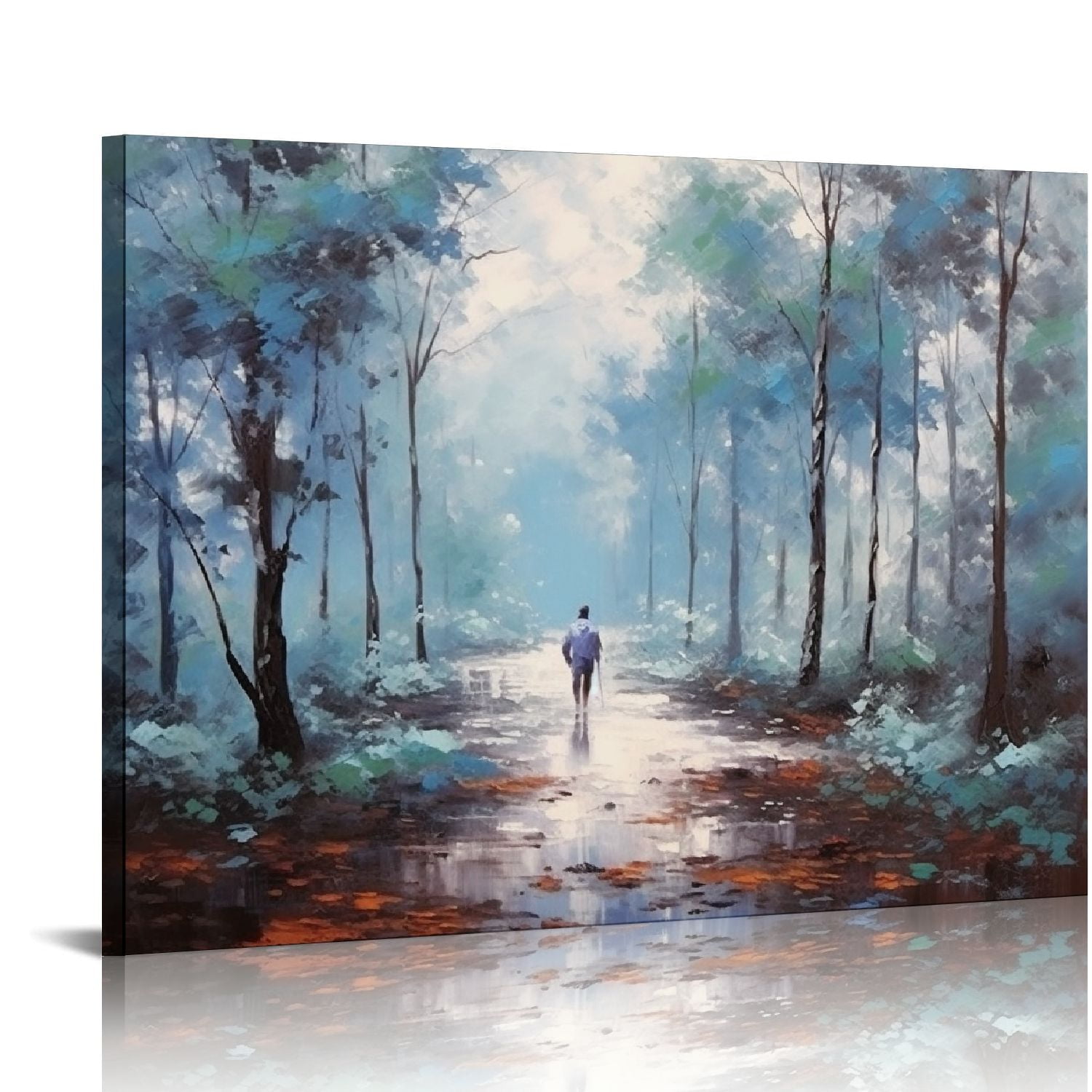 PIKWEEK Wall Art - Vibrant Color Matching - Multi-layered Paint Overlay ...