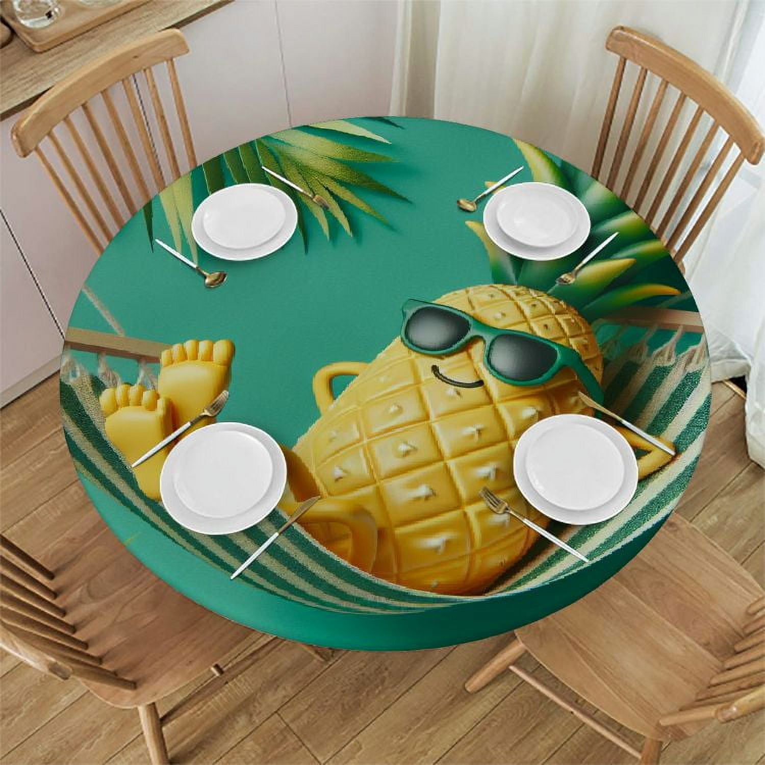 PIKWEEK Waterproof Summer Pineapple Tropical Leaves Jungle Palm Leaf ...