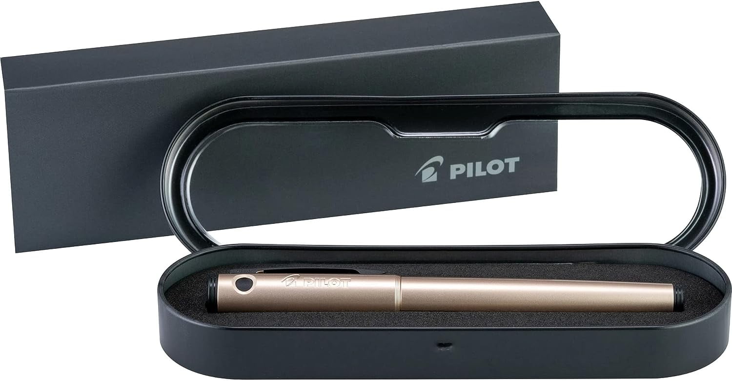 PILOT Explorer Lightweight Gel Rollerball Pen in Gift Box, Gold Barrel ...