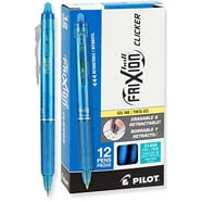 Pilot Frixion Clicker Retractable Erasable Blue Gel Ink Pens, 3 Pens ...