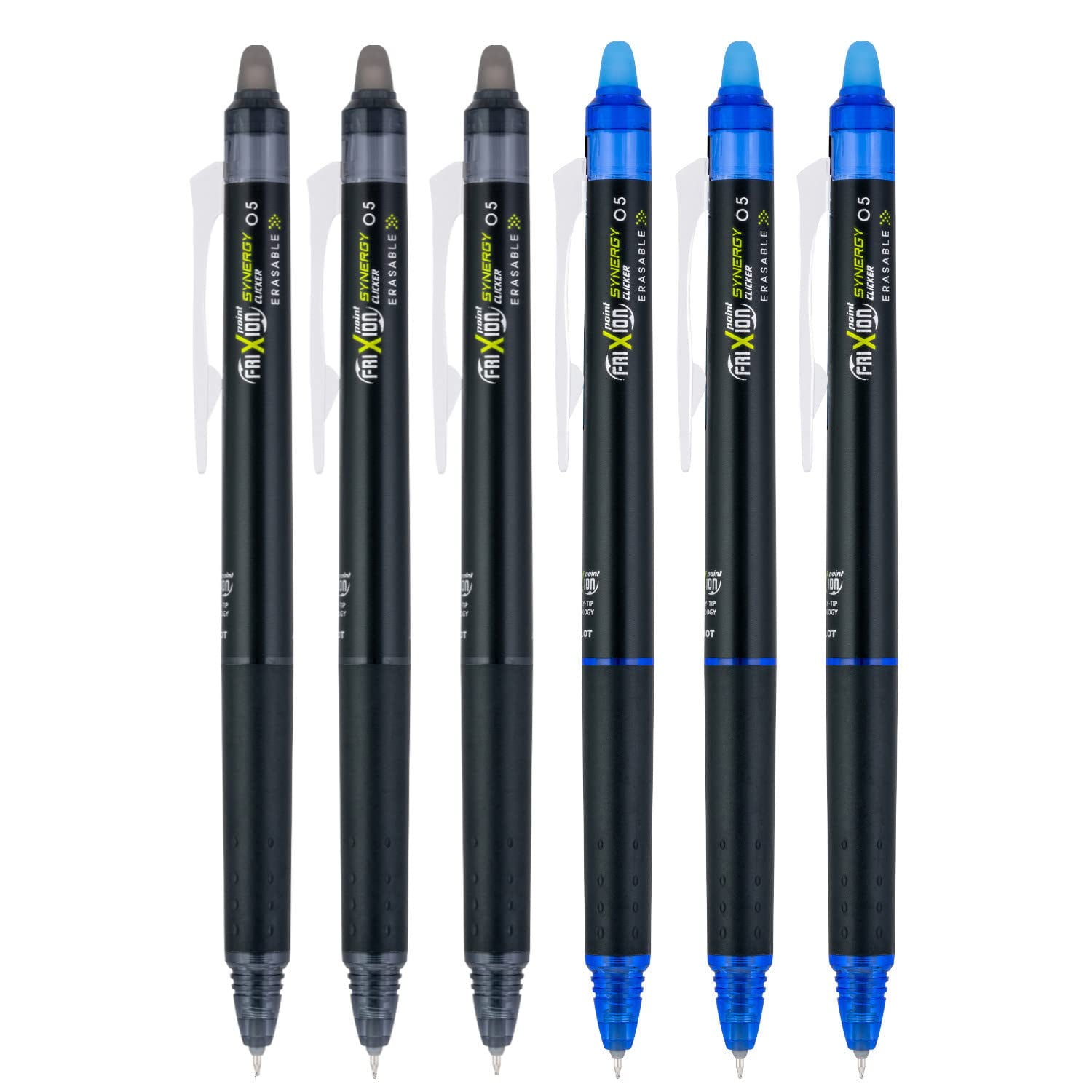 PILOT FriXion Synergy Clicker Retractable & Erasable Gel Ink Pens, 0 ...