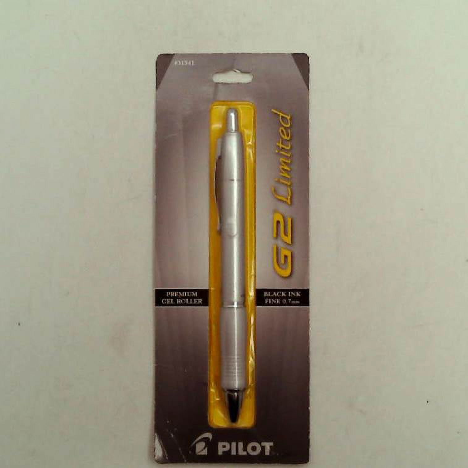 Pilot 31541 G2 Silver Barrel Fine Retractable Rollerball Gel Pen ...