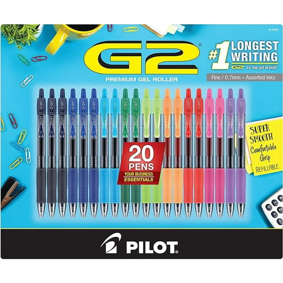 PILOT Pen G2 Assorted Premium Gel Ink Pens, Retractable And Refillable ...