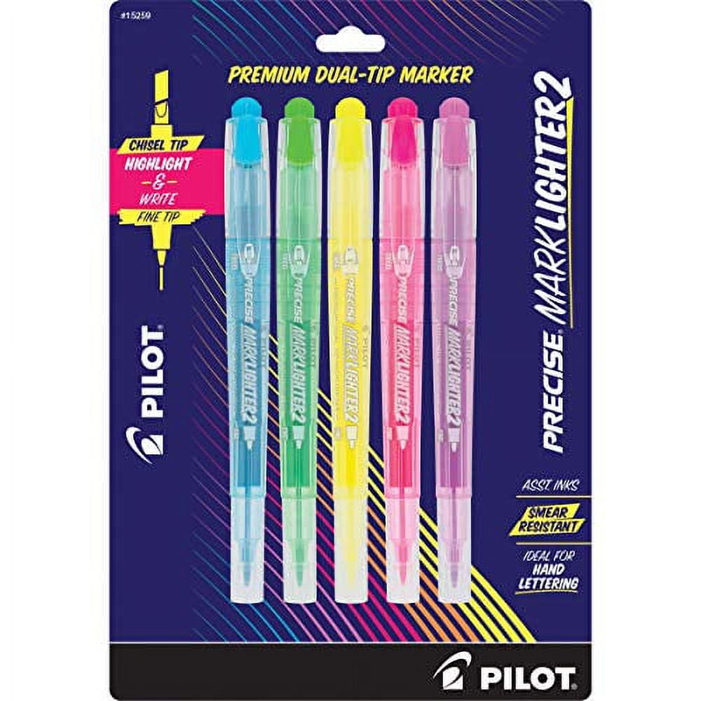 PILOT Precise Marklighter2 Premium Dual-Tip Highlighter, Chisel & Fine ...