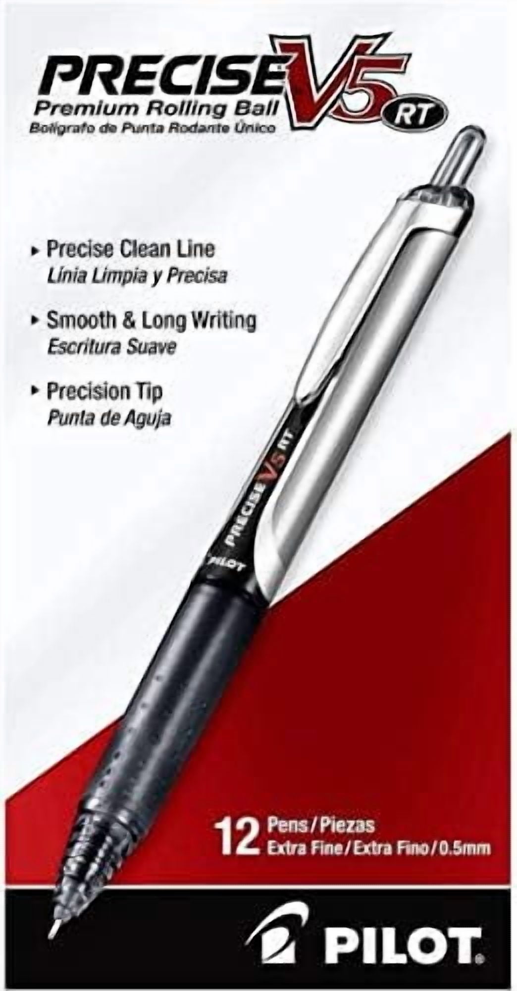 PILOT Precise V5 RT Refillable & Retractable Liquid Ink Rolling Ball ...