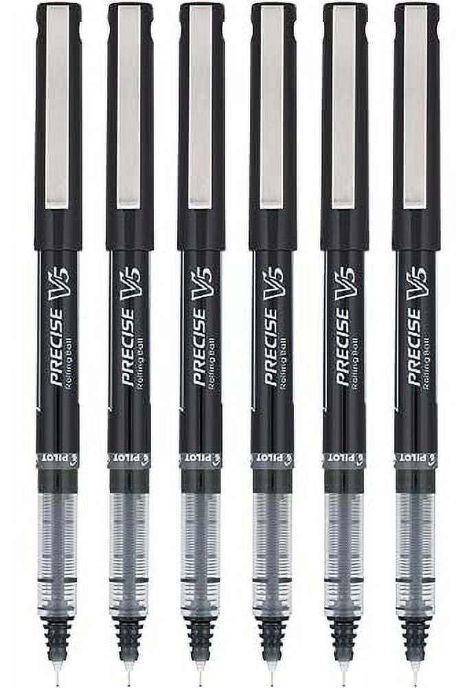 PILOT Precise V5 Stick Rolling Ball Pens, Extra Fine Point, Black Ink ...