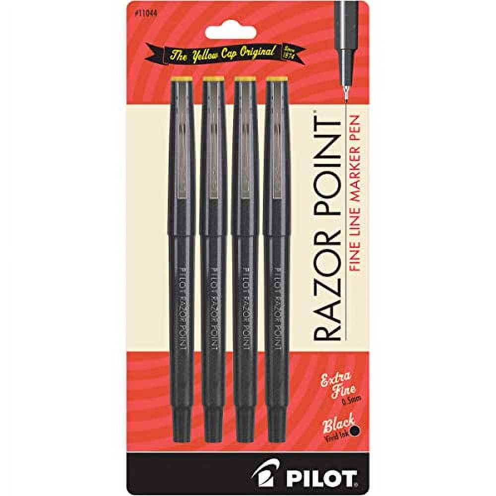 PILOT Razor Point Fine Line Marker Stick Pens, Ultra-Fine Point (0.3mm ...
