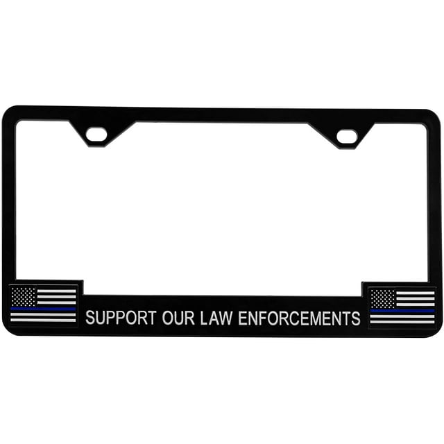Pilot Automotive WL818 First Responder License Plate Frame, Police Blue ...