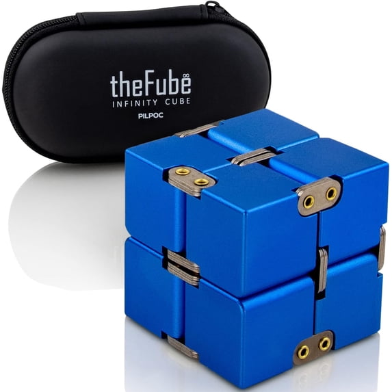 PILPOC Metal Infinity Cube Fidget Desk Toy, Stress Relief for ADHD ...