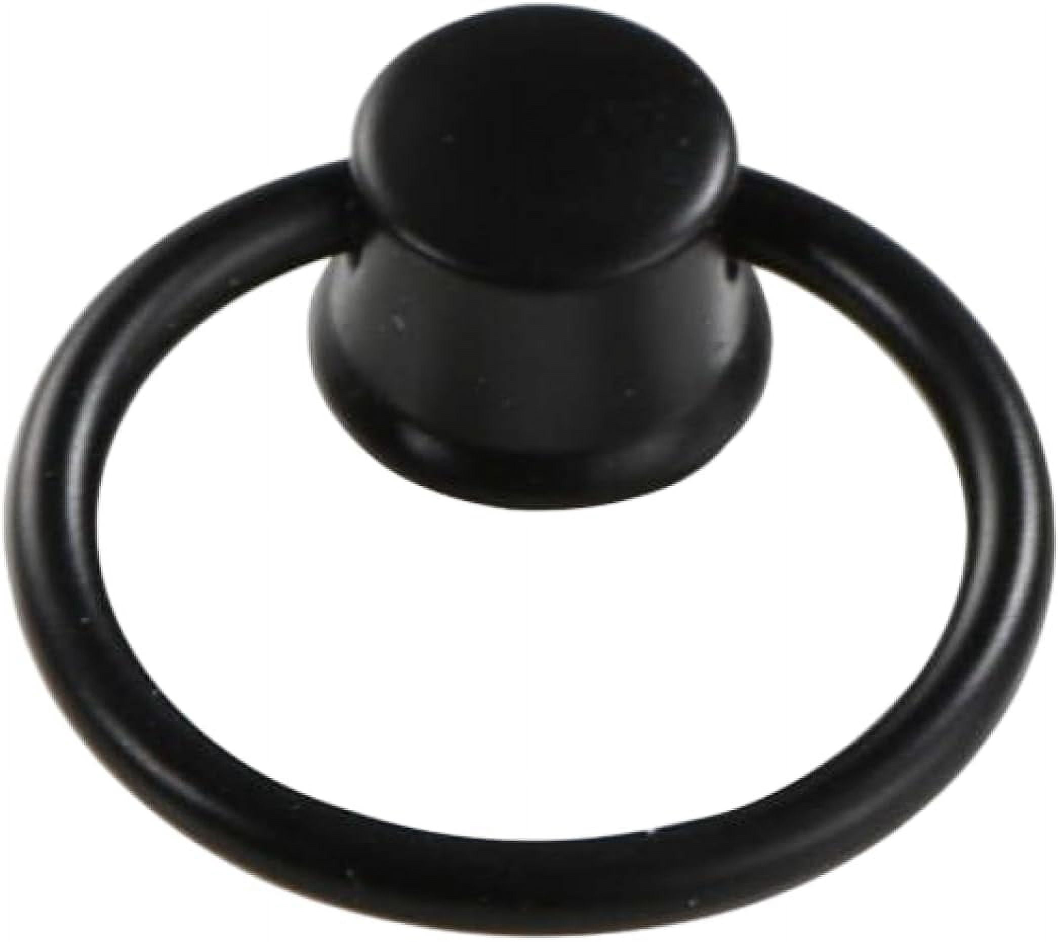 PILYON Dresser Pulls 10 Pack Ring Black Hanging Ring Drawer Ring Single ...