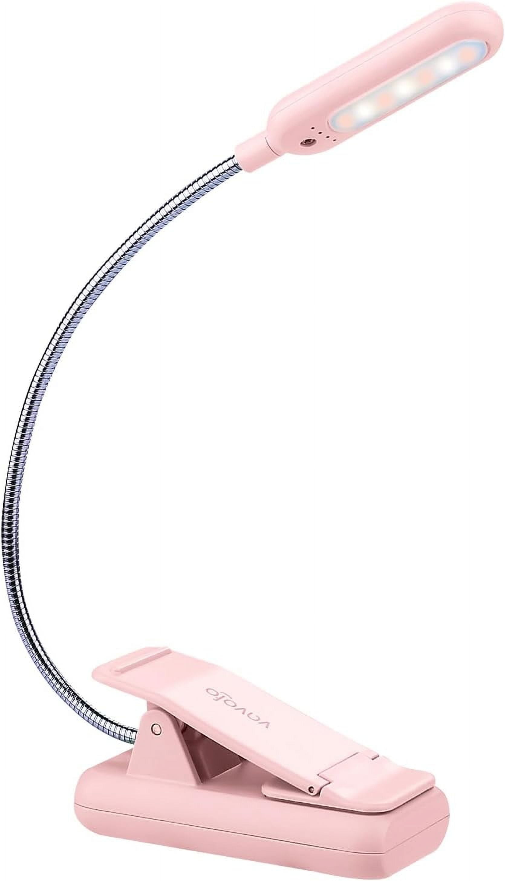 PIMIER Rechargeable Clip On Book Light for Reading in Bed, Blue Light ...